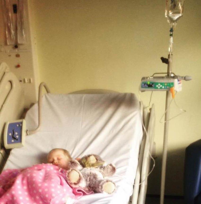 He kissed the little girl and immediately afterwards the little girl ...